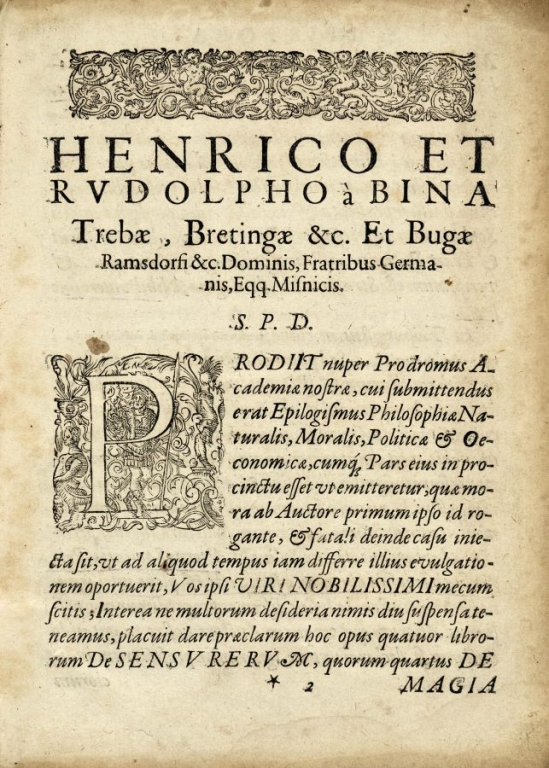 Henry Vaughan and 'De sensu rerum et magia' - National Library of Wales